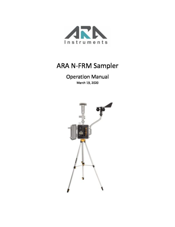 ARA N-FRM Sampler_Manual - ARA Instruments